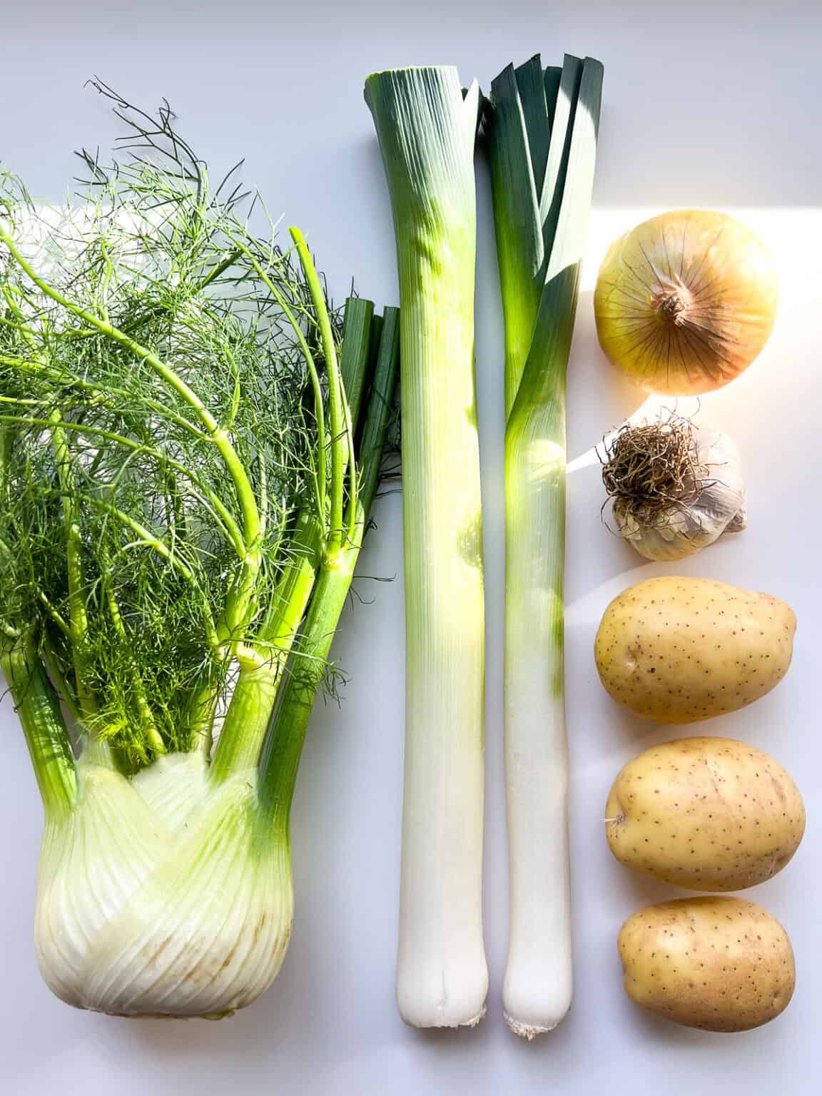 Leek, Potato, and Fennel Soup with Lemon (Instant Pot Friendly)